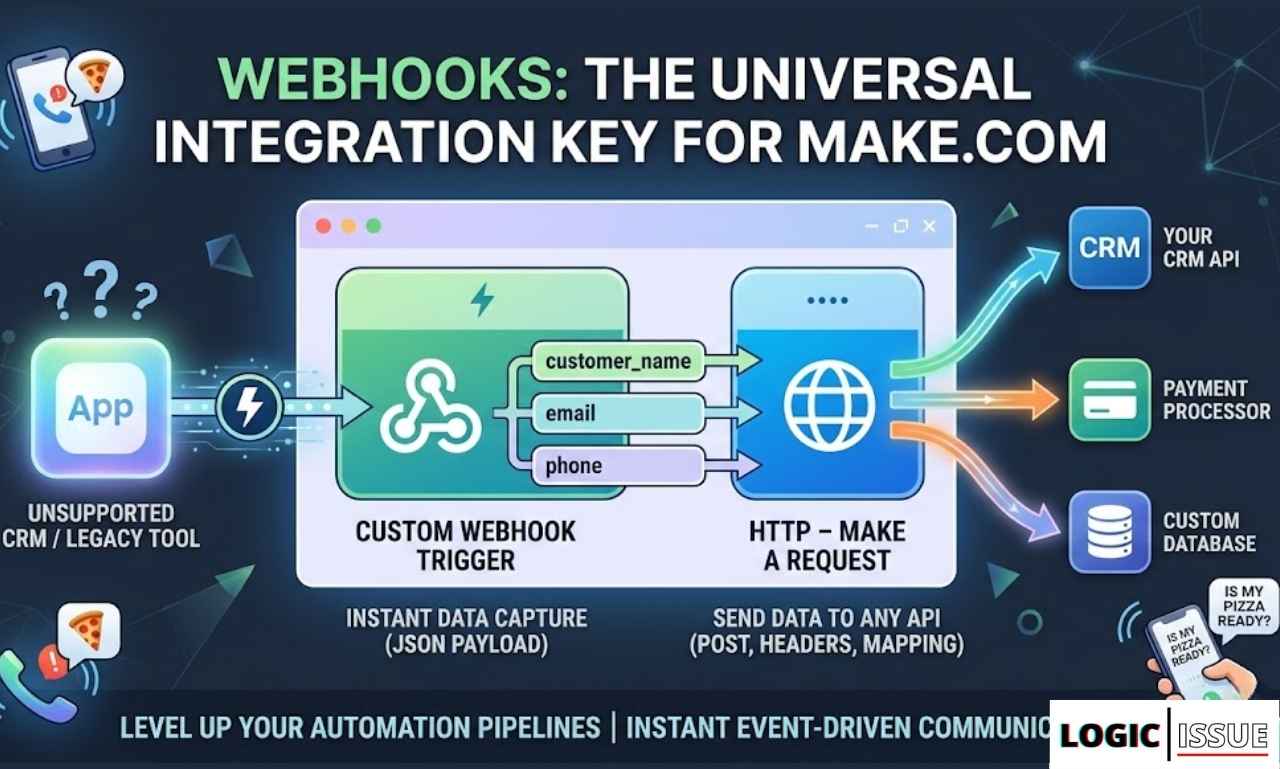 How to Use Webhooks in Make.com Tutorial (Custom API Guide)